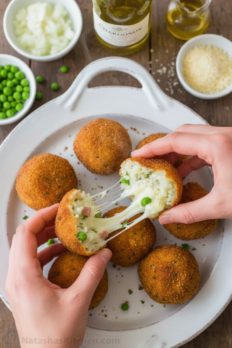 Easy Arancini Rice Balls Recipe Video Tutorial – Tessa Tastes