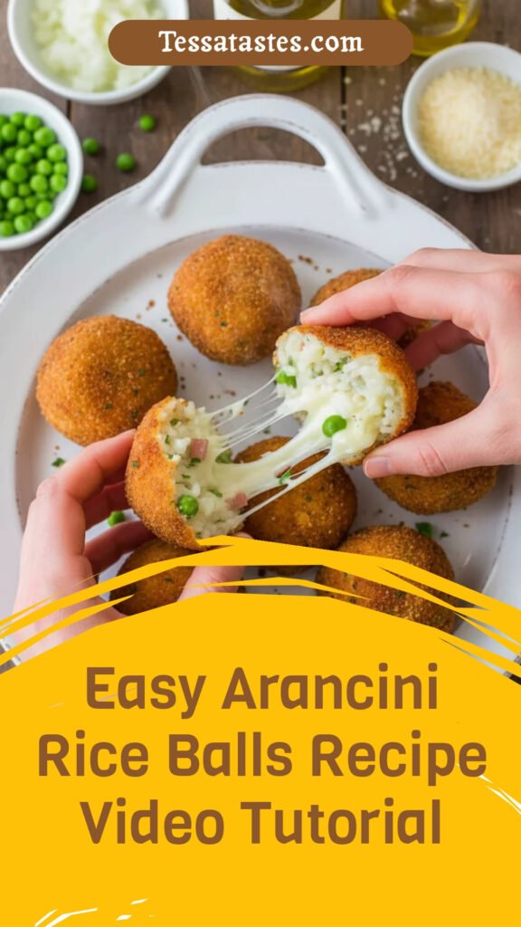 Easy Arancini Rice Balls Recipe Video Tutorial – Tessa Tastes