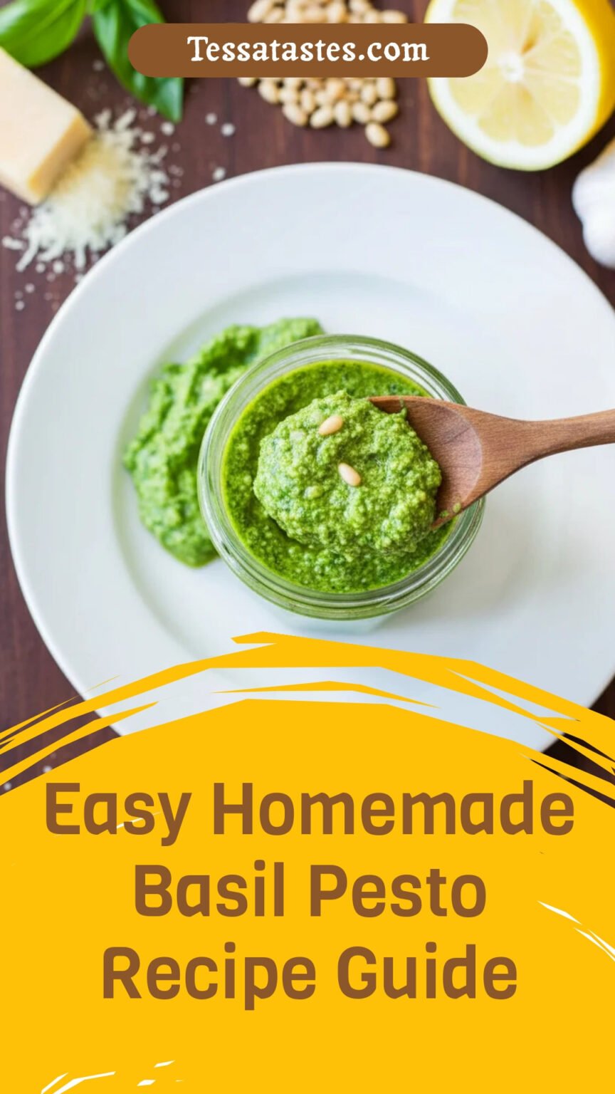 Easy Homemade Basil Pesto Recipe Guide – Tessa Tastes