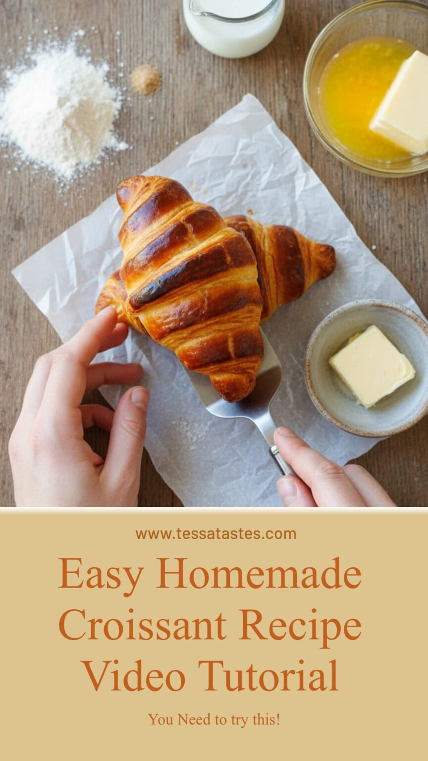 Easy Homemade Croissant Recipe Video Tutorial – Tessa Tastes
