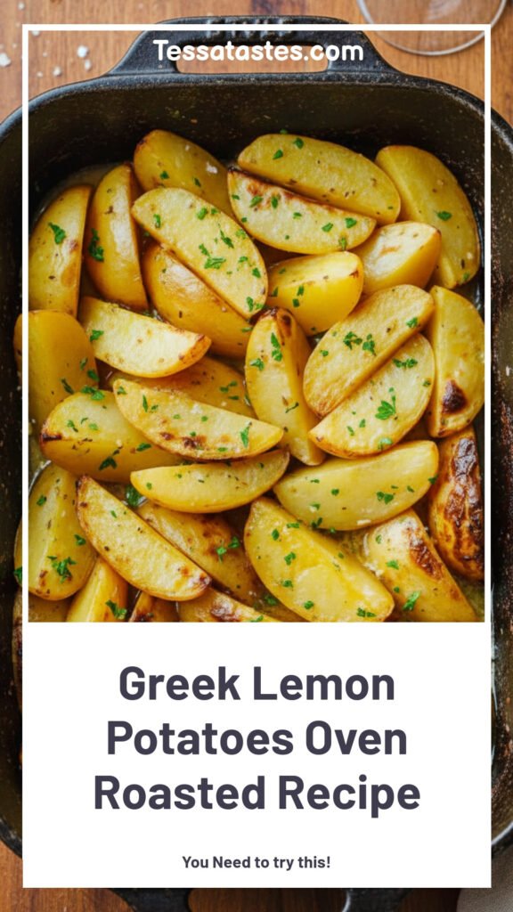 Greek Lemon Potatoes Oven Roasted Recipe – Tessa Tastes