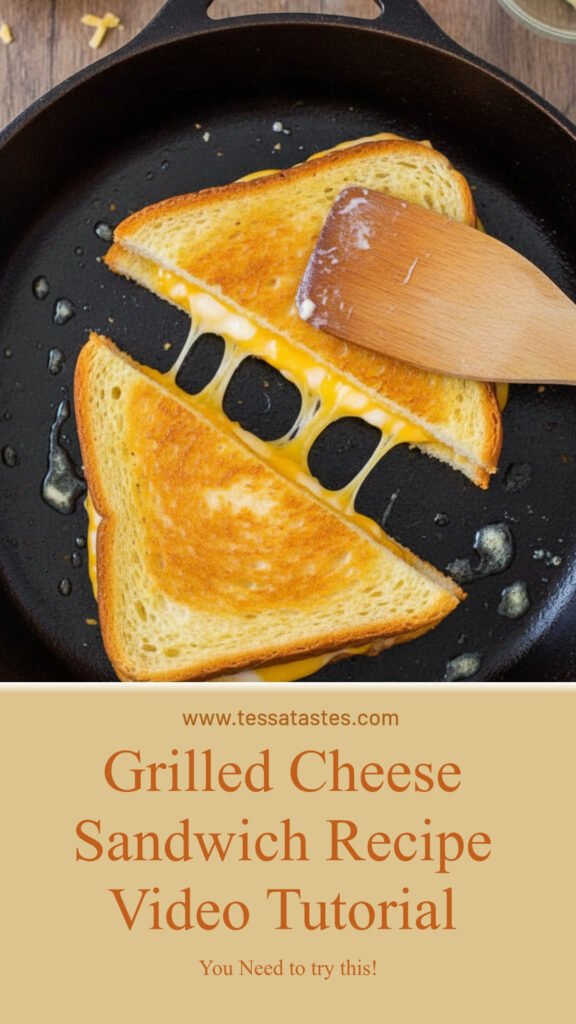 Grilled Cheese Sandwich Recipe Video Tutorial – Tessa Tastes