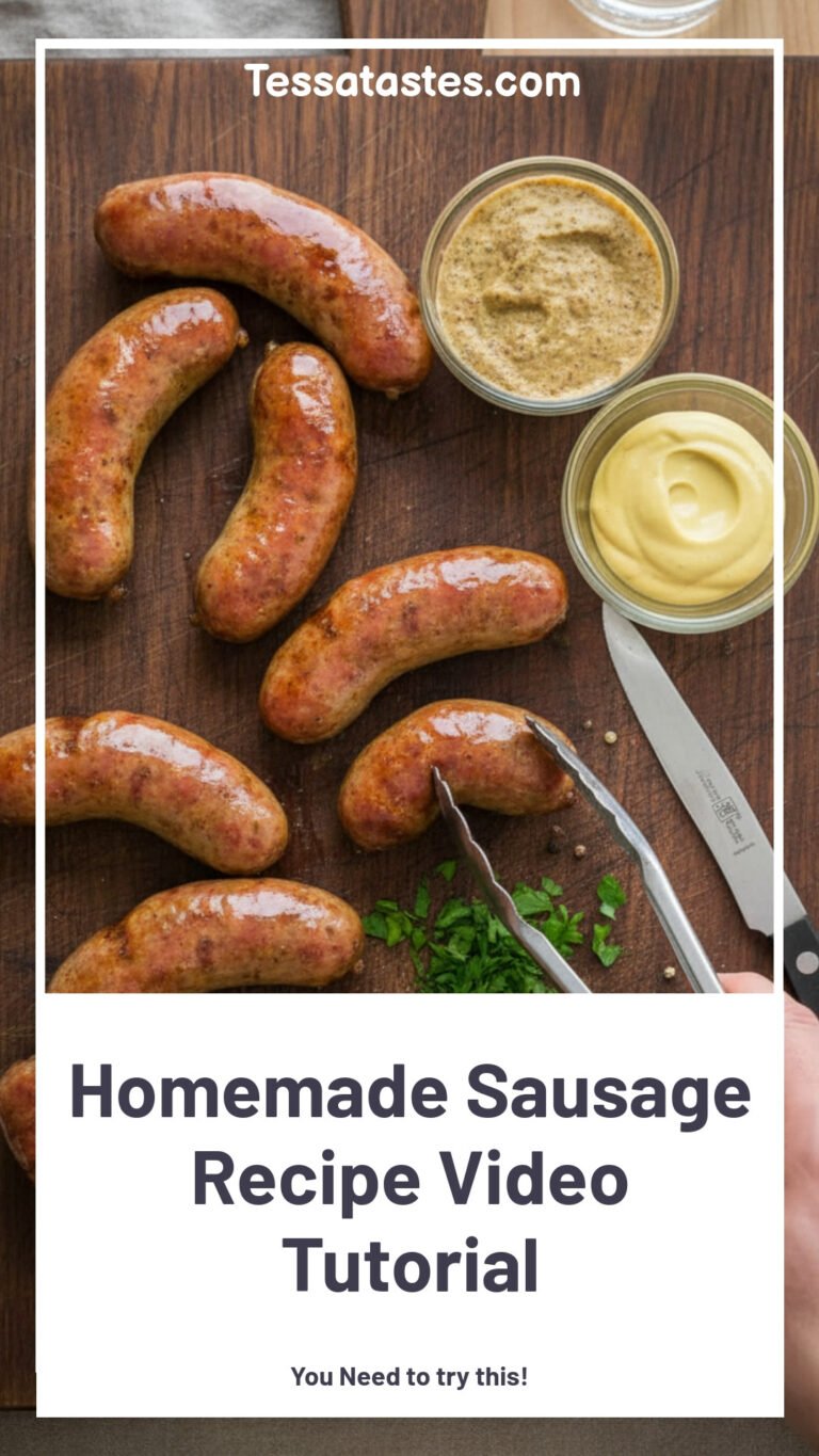 Homemade Sausage Recipe Video Tutorial – Tessa Tastes