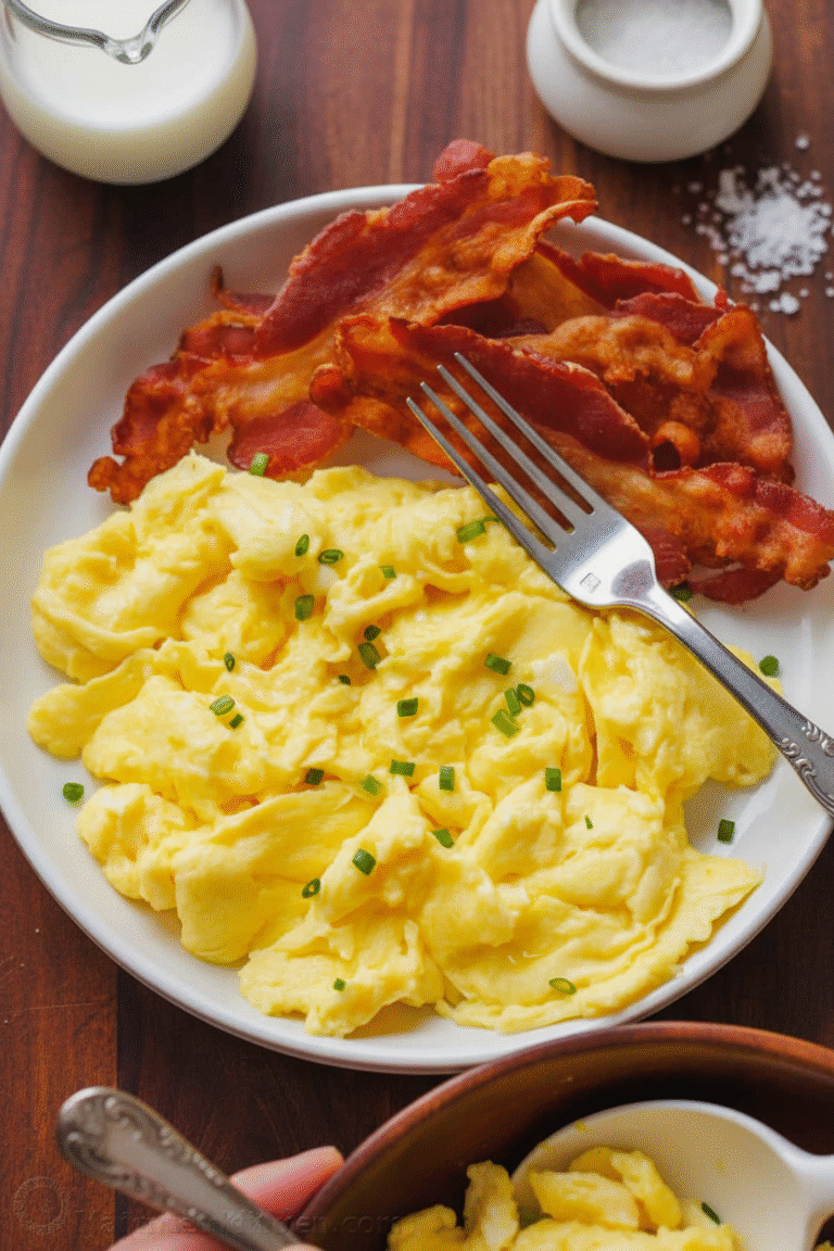 Perfect Scrambled Eggs Recipe Video Tutorial – Tessa Tastes