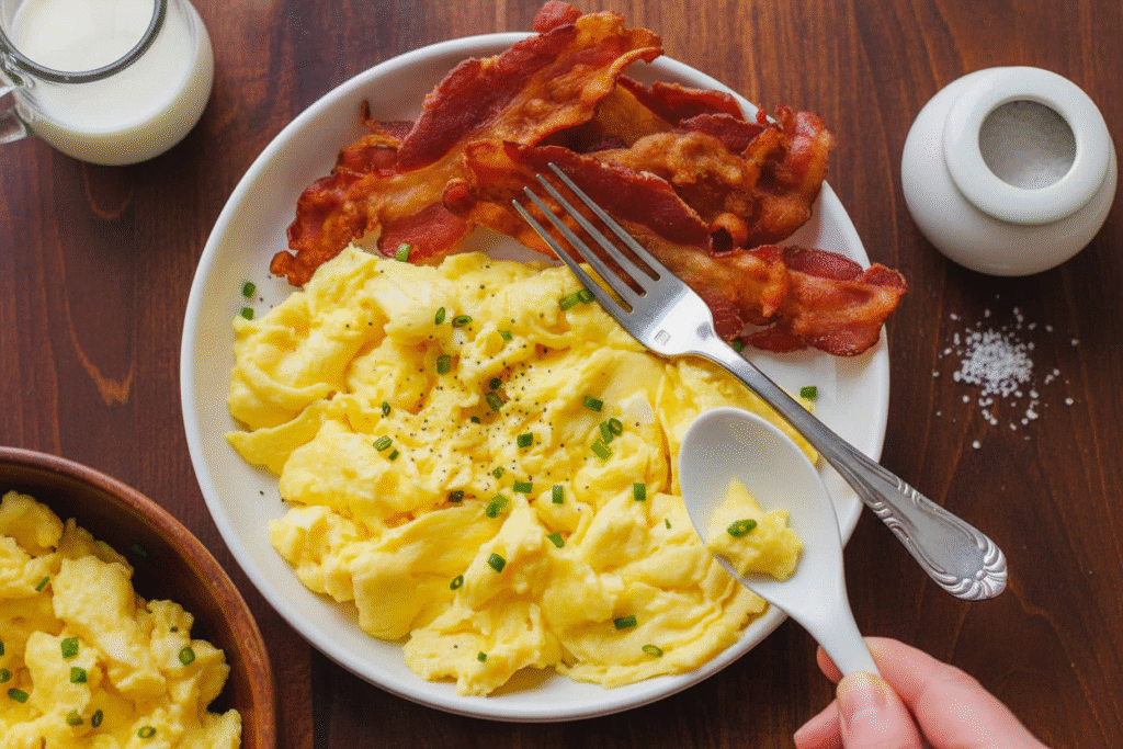 Perfect Scrambled Eggs Recipe Video Tutorial – Tessa Tastes