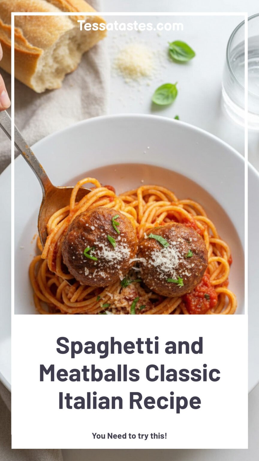 Spaghetti and Meatballs Classic Italian Recipe – Tessa Tastes